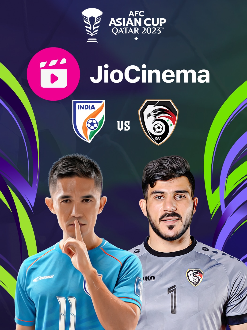 AFC Asian Cup 2024 - Syria Vs India