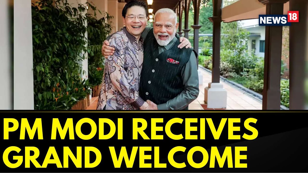 Watch PM Modi In Singapore | PM Narendra Modi Receives Ceremonial Welcome In Singapore | PM Modi ...