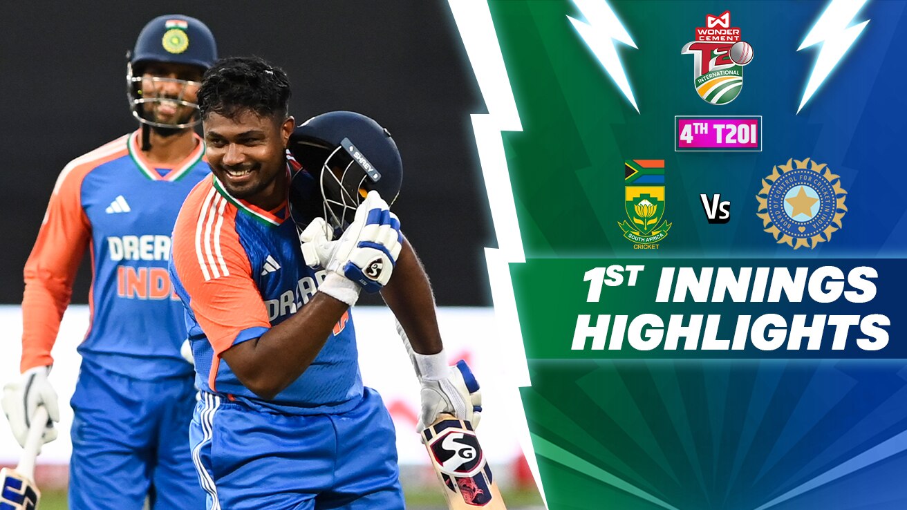Watch South Africa Vs India - 4th T20I - 283-1! Samson, Tilak Tons Boost IND To 283-1 Video ...