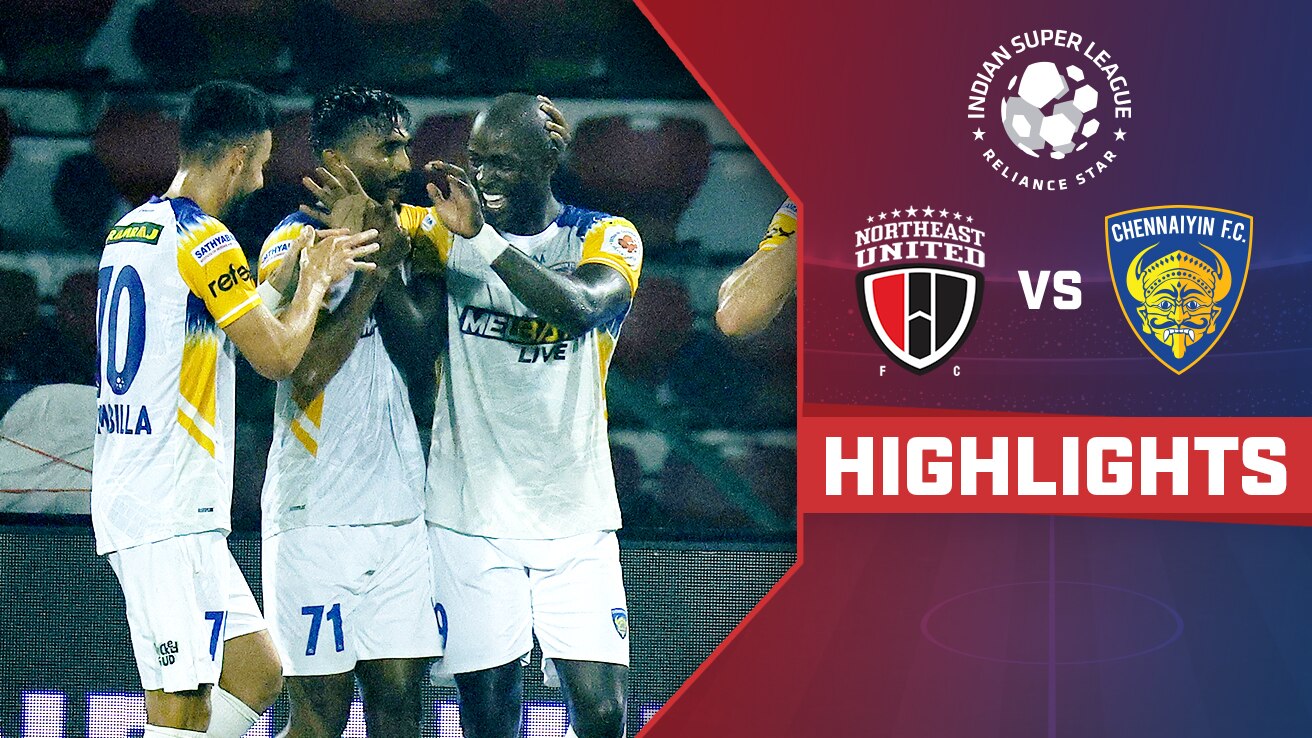 Watch NorthEast United FC Vs Chennaiyin FC - Highlights Video Online(HD) On JioCinema