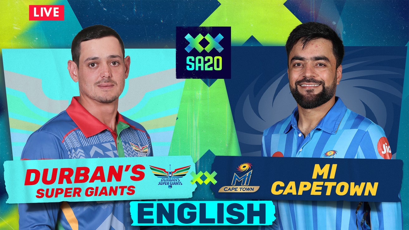 Live - Durban's Super Giants Vs MI Cape Town - Malayalam TV Channels Videos Live Streaming ...