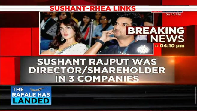 Watch Sushant Death Probe: More Details Emerge Of Sushant & Rhea's Professional Nexus News On ...