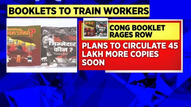 Watch Congress Releases Booklets Against BJP, RSS Ahead Of U.P Polls ...