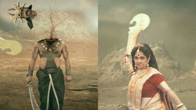 Watch Manasa Season 1 Episode 66 : Chandi Kills Dhumrolochan! - Watch ...