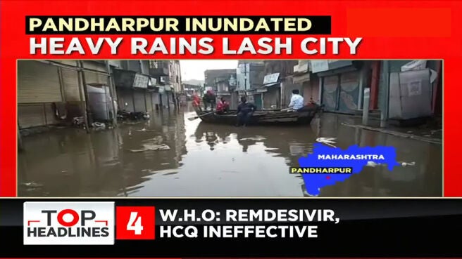 Watch Heavy Rains Lash Maharashtra's Pandharpur, Waterlogging Reported ...