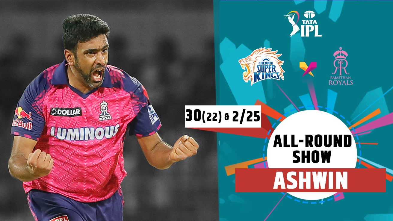 Watch Ashwin's 30 & 2/25 Vs CSK Video Online(HD) On JioCinema