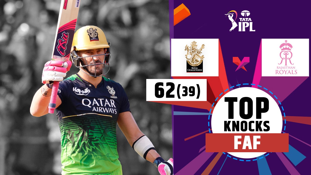 Watch Faf's 62 Vs RR Video Online(HD) On JioCinema