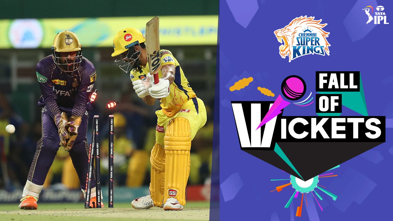 Watch KKR Vs CSK - CSK Wickets Video Online(HD) On JioCinema