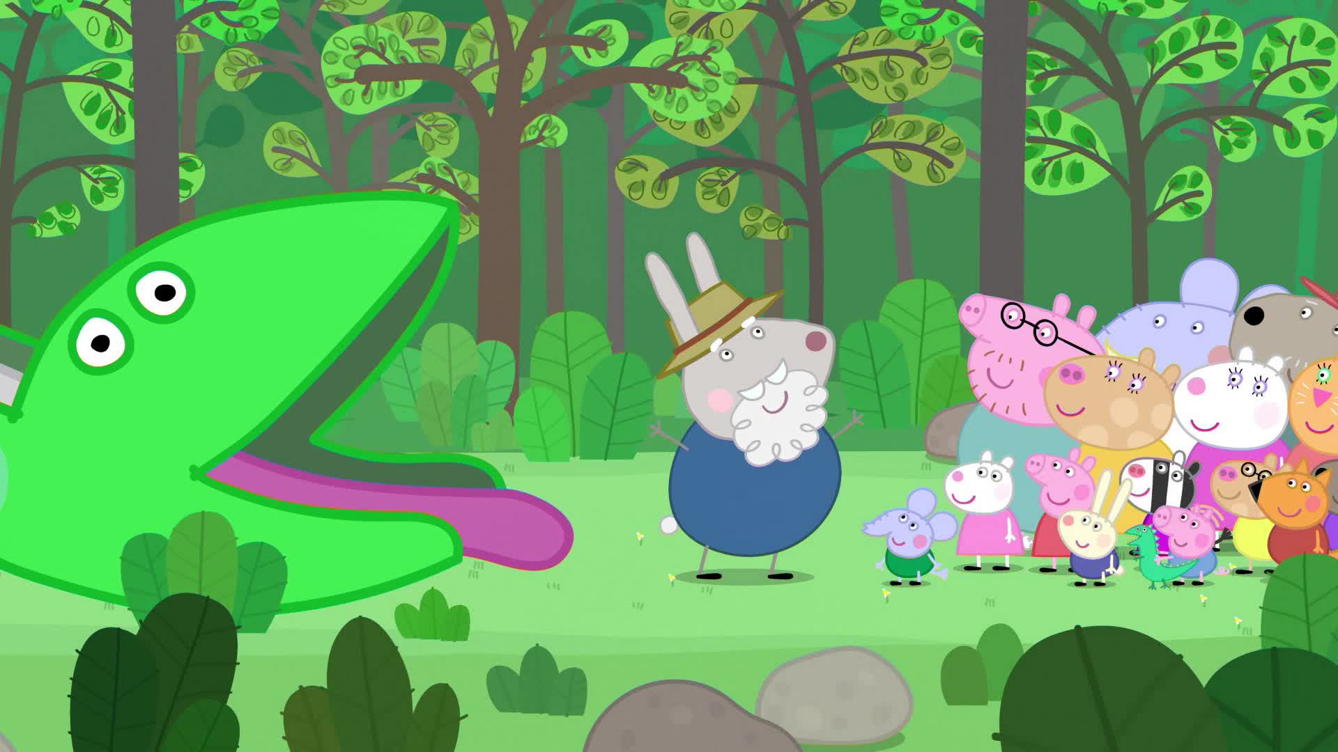 Watch Peppa Pig Season 5 Episode 16 : Grampy Rabbit's Dinosaur Park ...