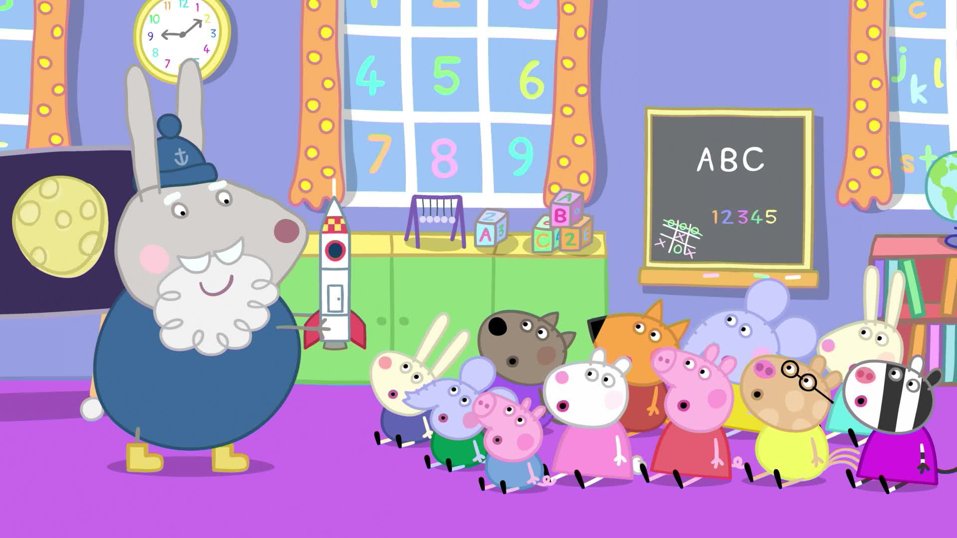 Watch Peppa Pig Season 6 Episode 22 : Grampy Rabbit In Space - Watch ...