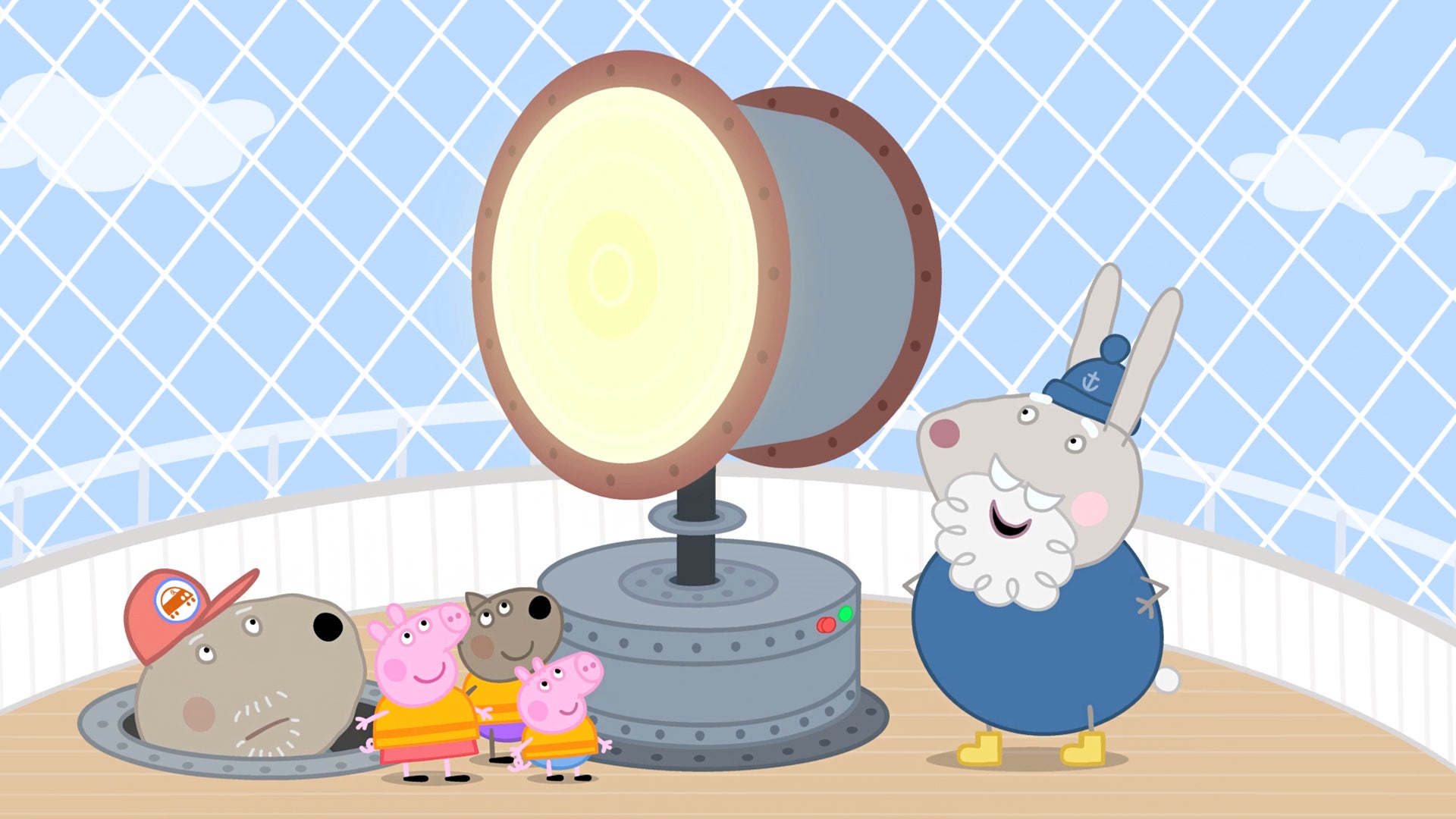 Watch Peppa Pig Season 4 Episode 10 : Grampy Rabbit's Light House ...