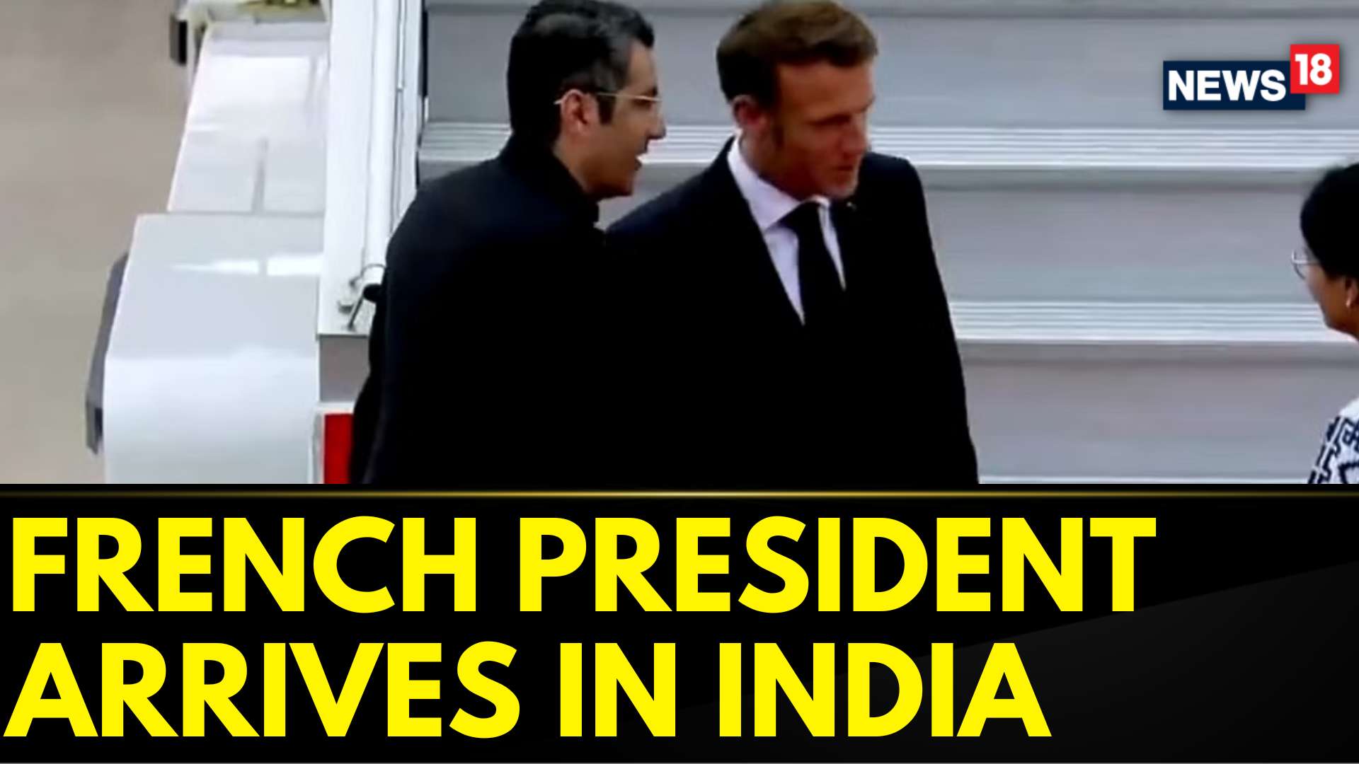 Watch Emmanuel Macron Arrives In India News On JioCinema