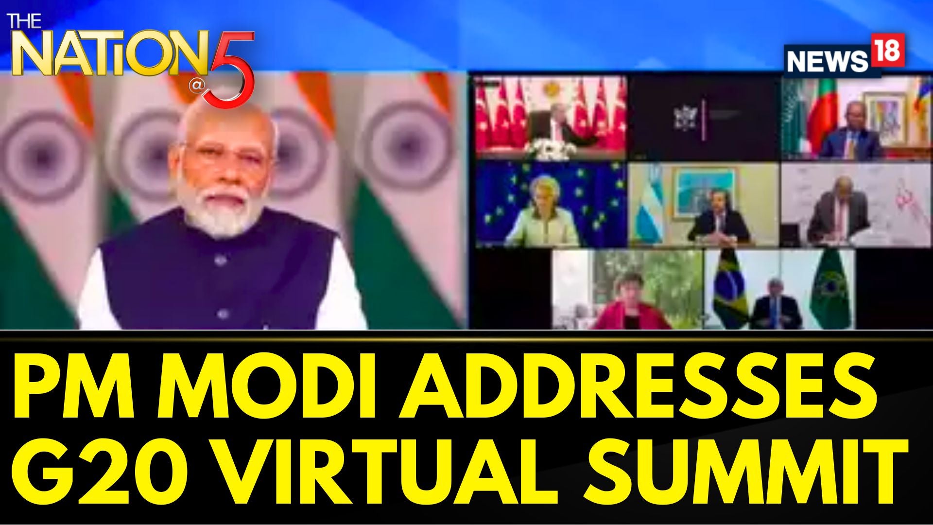 Watch PM Modi Delivers Remarks At The G20 Virtual Summit News On JioCinema