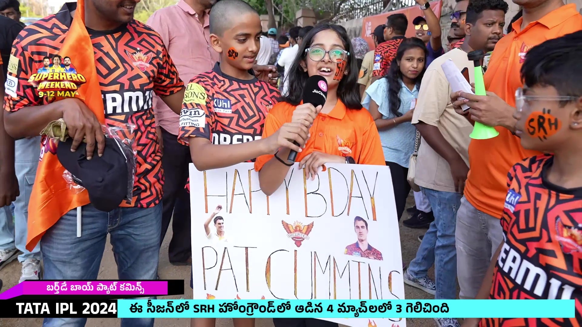 Watch SRH Fans Extend Birthday Cheers To Pat Cummins Video Online(HD ...