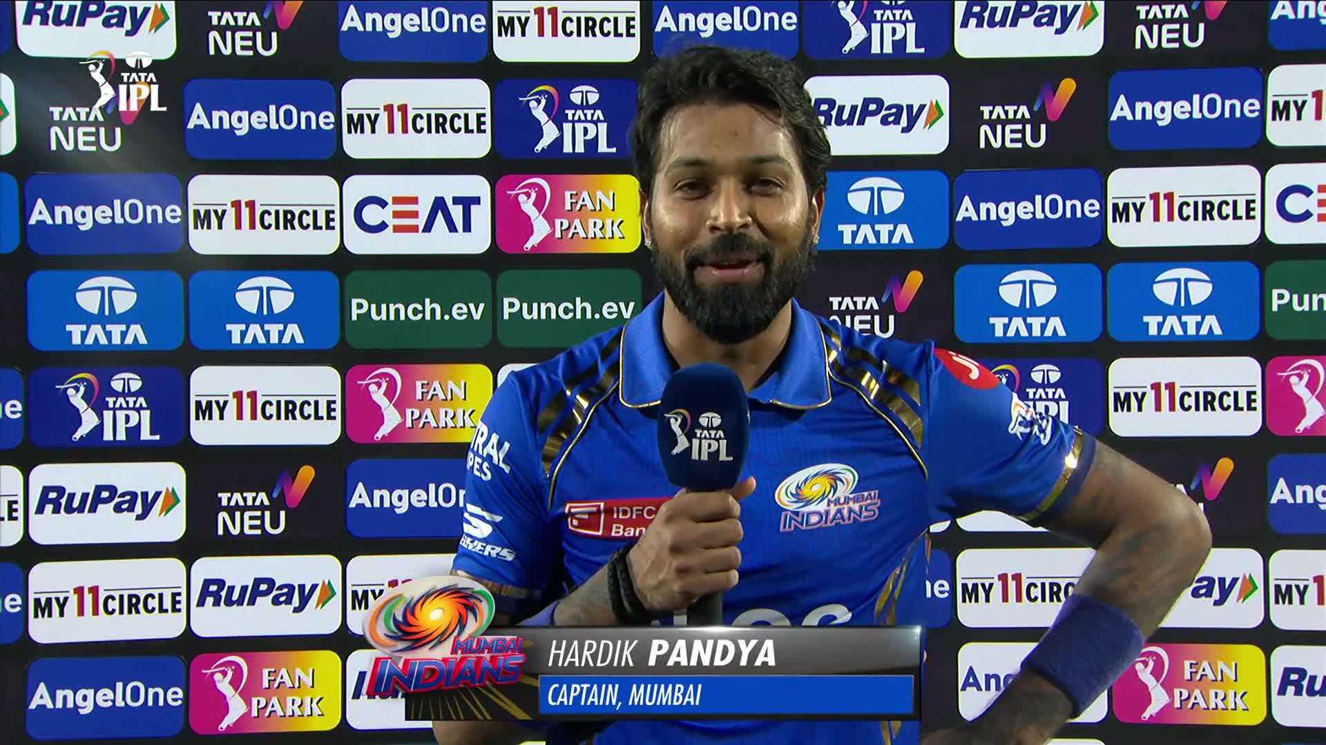 Watch SRH Vs MI - Post-Match Interview - Hardik Pandya Video Online(HD ...