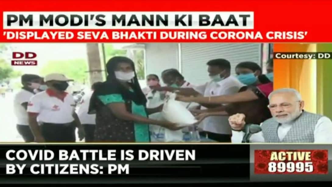 Watch PM Modi Applauds The 'Seva Bhakti' Attitude Of Citizens Amid ...