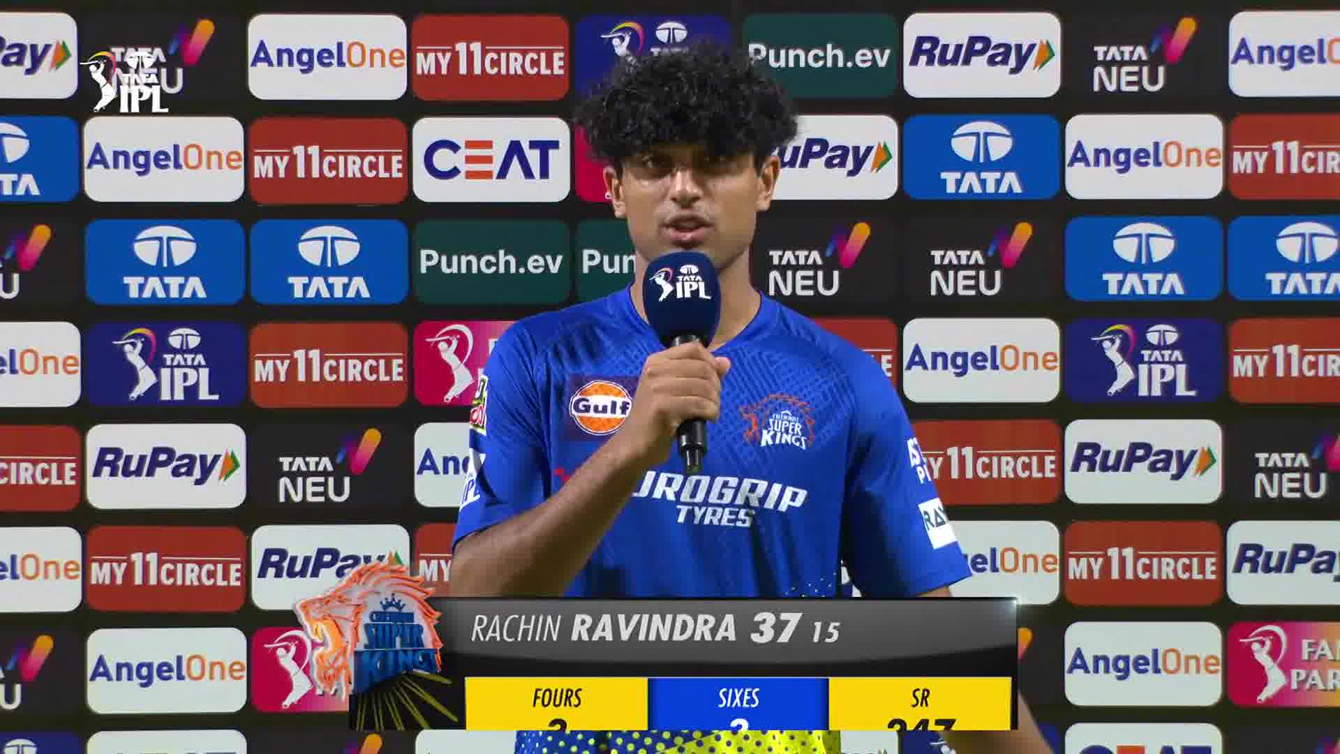 Watch CSK Vs RCB - Post-Match Interview - Rachin Ravindra Video Online ...