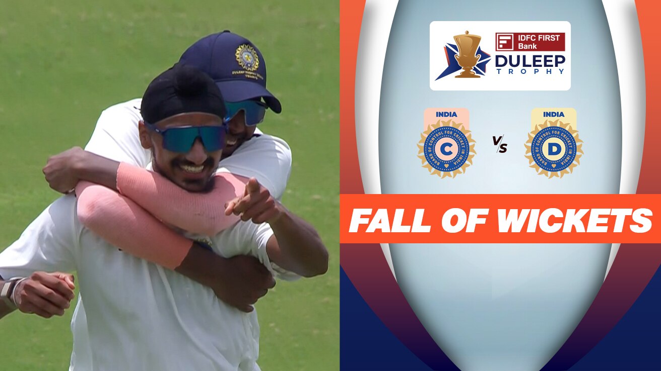 Watch India C Vs India D - India C Wickets From 1st Innings Video ...